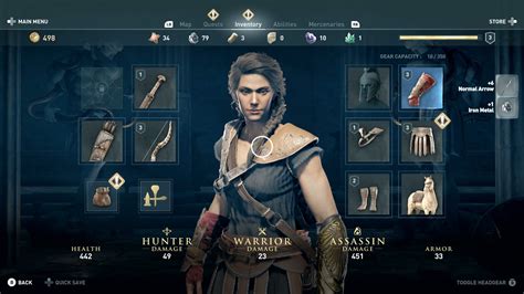 Assassins Creed Odyssey Inventory How To Get The Best Weapons