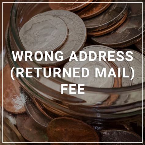 Wrong Address Returned Mail Fee Cuanswers Store