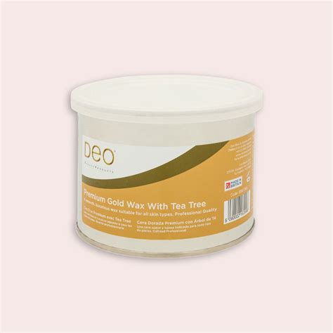 Deo Premium Gold Wax With Tea Tree 14 Oz Deo Beauty Products