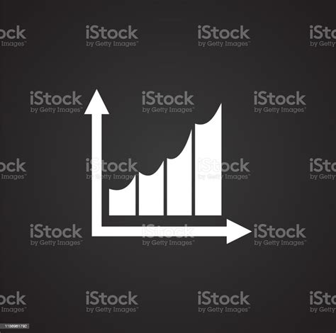 그래픽 및 웹 디자인에 대한 배경에 차트 아이콘을 성장 간단한 그림 웹 사이트 버튼 또는 모바일 앱에 대한 인터넷 개념 기호입니다 0명에 대한 스톡 벡터 아트 및 기타