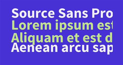 Source Sans Pro Bold Free Font What Font Is