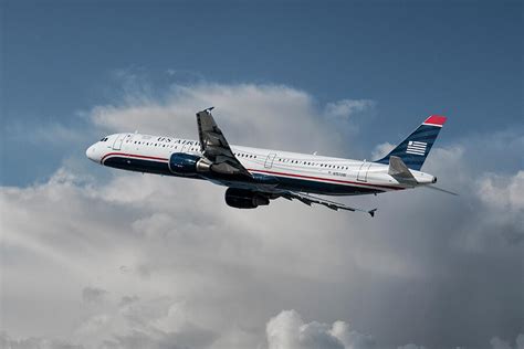 Classic Usairways Airbus A321 211 Photograph By Erik Simonsen Pixels