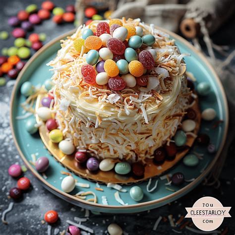 Classic Easter Cake With Coconut And Jelly Beans Simply Recipes