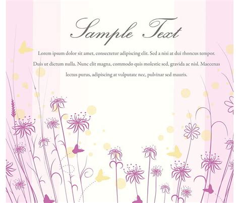 꽃 벡터와 나비 Ai Eps Uidownload