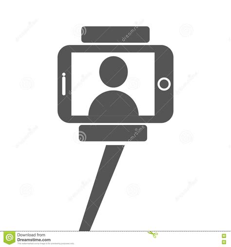 Selfie Photographic Concept Icon Stock Vector Illustration Of Label
