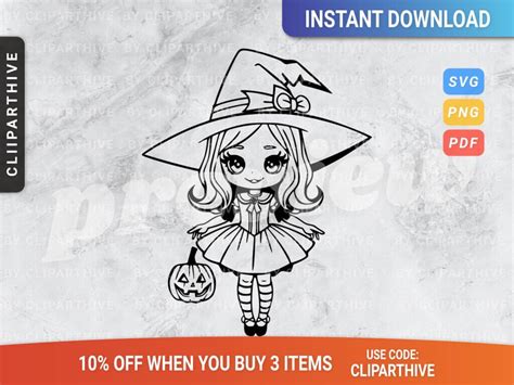 Vector Girl Halloween Svg File For Cricut Silhouette And Laser