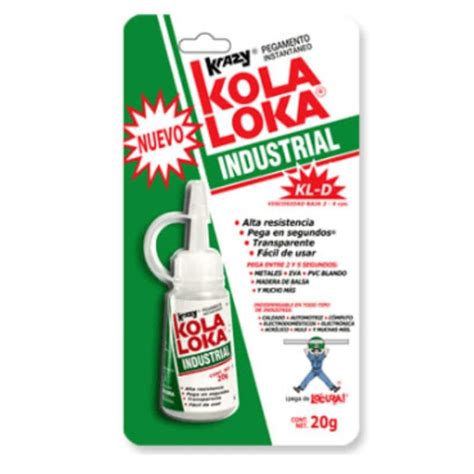 Pegamento Cianoacrilato Kola Loka Ind Kld 20gr Suministros Gonzalez