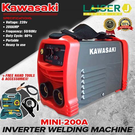 Kawasaki Inverter Mini Welding Machine 200amp Mini 200a 3 Pcs Welding