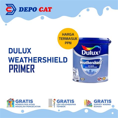 Jual Dulux Weathershield Primer Cat Dasar Tembok Exterior 2 5l Kota