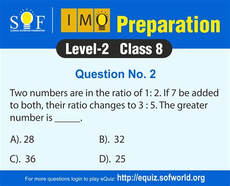 Imo Preparationlevel 2 Science Olympiad Foundation