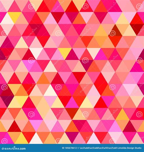 Seamless Geometric Abstract Triangle Texture Background Variegated Interlocking Geo Shapes