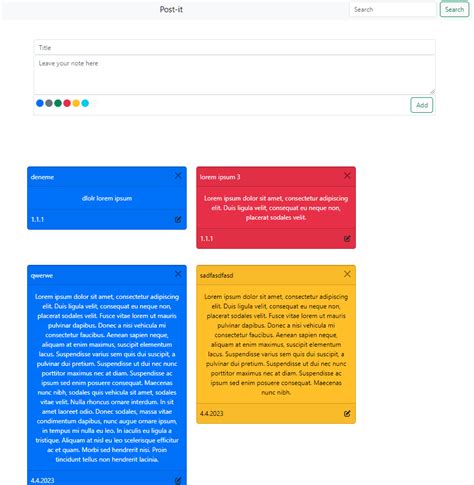 Github Ardacantkpost It A Notes App With React Redux And Bootstrap