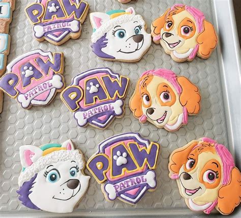 Paw Patrol Decorated Cookies For Birthdays