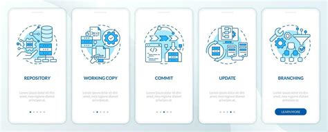 source control parts blue onboarding mobile app screen code writing