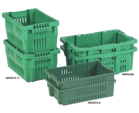 Ventilated Stack N Nest Containers For Parts Handling At Nationwide Industrial Supply Llc
