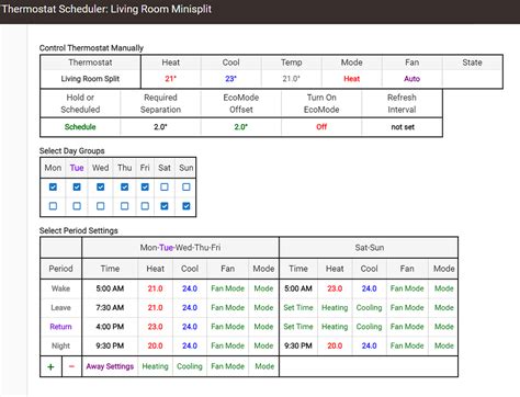 Thermostat Scheduler Eco Mode Built In Apps Hubitat
