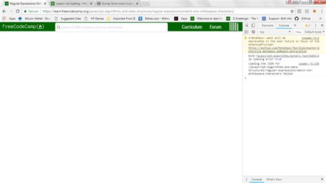 Lesson Not Loading Javascript The Freecodecamp Forum