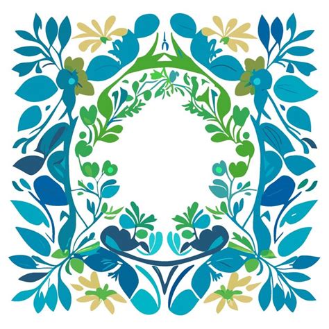 Premium Vector Surreal Stems Handdrawn Floral Border With Illusionary Botany