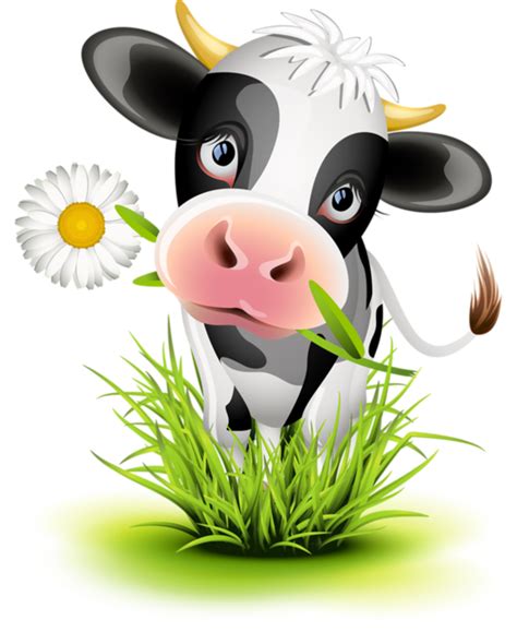 Vaches Cow Clipart Holstein Cows Cartoon Cow