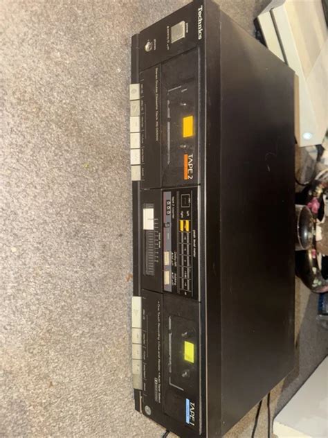 Vintage Technics Rs D550w Stereo Double Cassette Tape Deck Fully