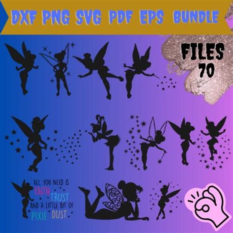 Tinkerbell Svg Bundle Tinkerbell Svg Png Files For Cricut Fairy Svg Bundle Digital Download