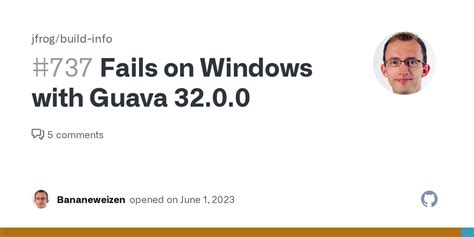 Fails On Windows With Guava 3200 · Issue 737 · Jfrogbuild Info · Github
