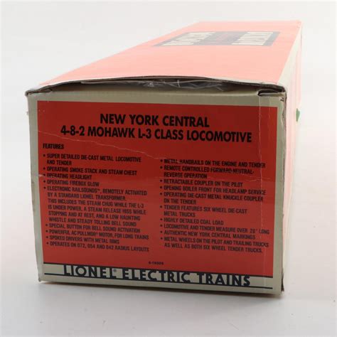 Lionel New York Central 4 8 2 Mohawk L 3 Class Locomotive Ebth