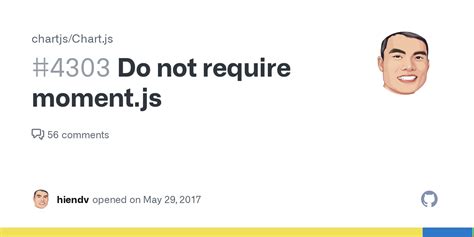 Do Not Require Momentjs · Issue 4303 · Chartjschartjs · Github