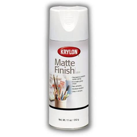Krylon Matte Finish 11 Oz Spray Eliminates Glossy Sheen And Provides