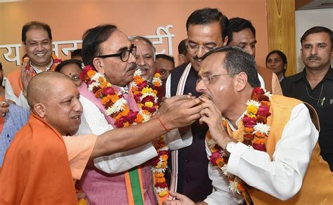 Bjp Celebrates Thumping Victory In Up Civic Polls Yogi Adityanath