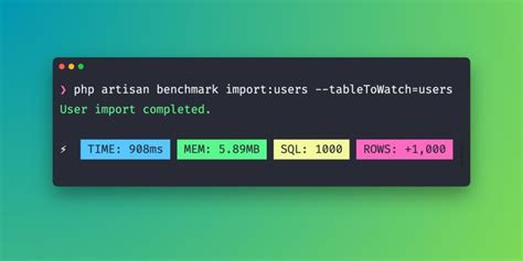 Boost Your Laravel Skills ⚡ Discover The Power Of Artisan Benchmark It