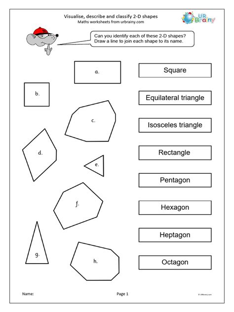 Visualise Describe And Classify 2d Shapes Pdf Shape Rectangle