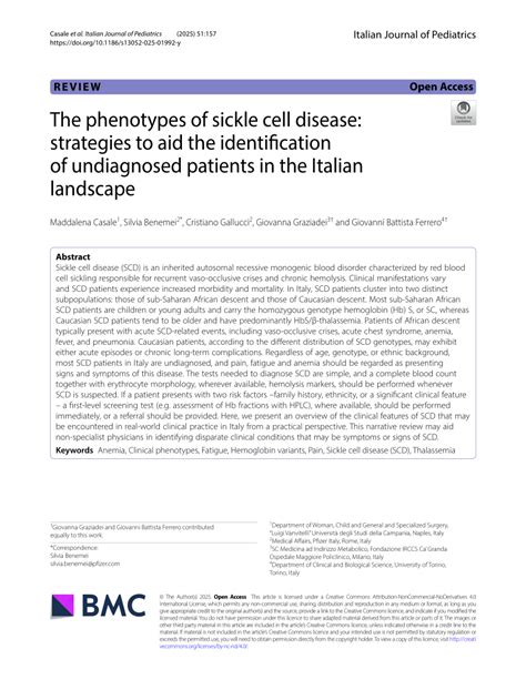 Pdf The Phenotypes Of Sickle Cell Disease Strategies To Aid The Identification Of Undiagnosed