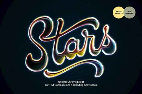 Download Colorful Chrome Text Effect