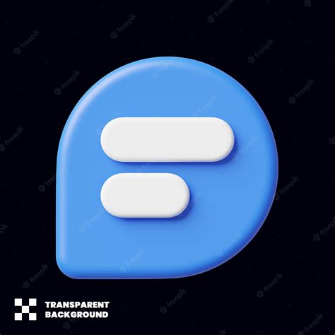 Premium Psd Dialog Speech Bubble Icon 3d