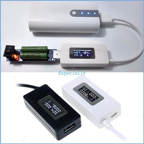 Esp Lcd Usb 迷你電壓電流監測儀 Usb 電壓安培功率計萬用表電池電壓表電流表端口 蝦皮購物