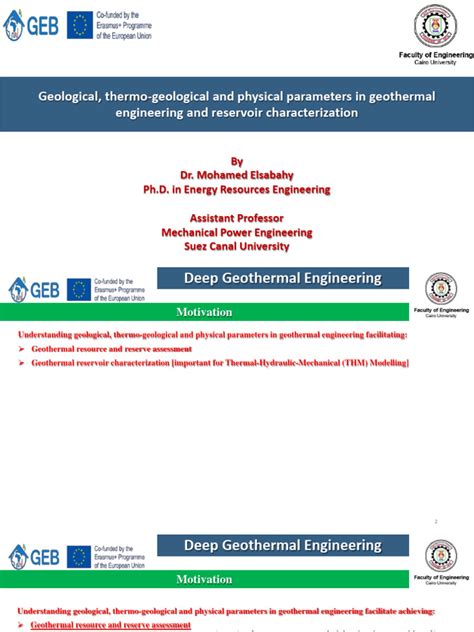 4 Geological Thermogeological Physical Parameters In Geoth I Pdf Porosity