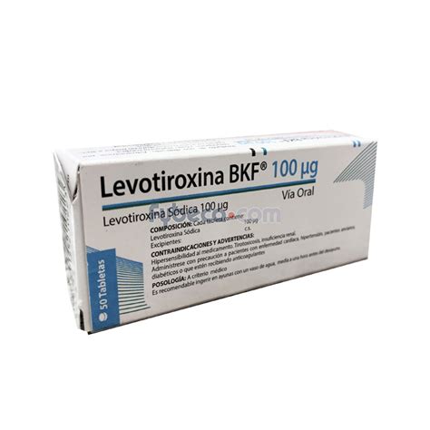 Levotiroxina Bkf 100 Mcg Unidad Fybeca