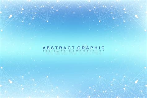 Graphic Abstract Background Communication Big Data Visualization Stock Vector Illustration Of