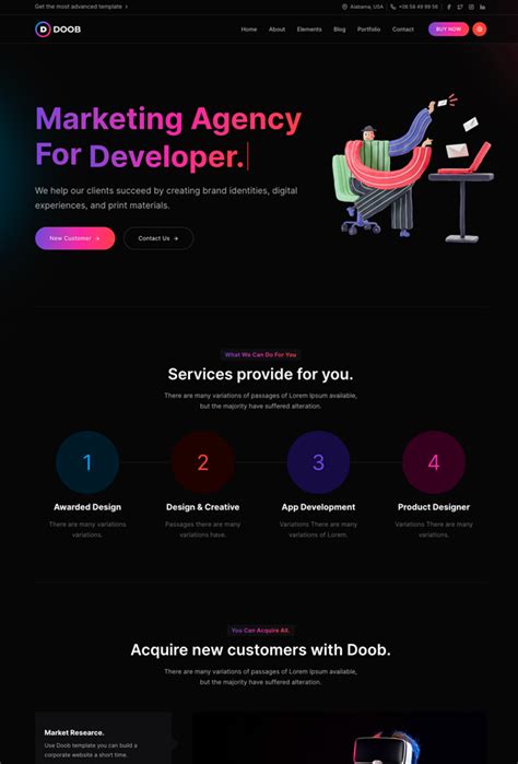 Sass Landing Page Doob Business And Consulting Bootstrap5 Template