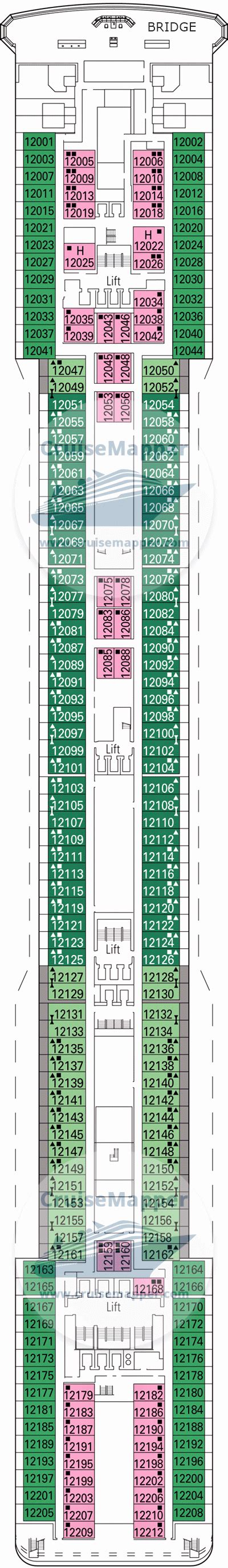 Msc Poesia Deck 12 Plan Cruisemapper