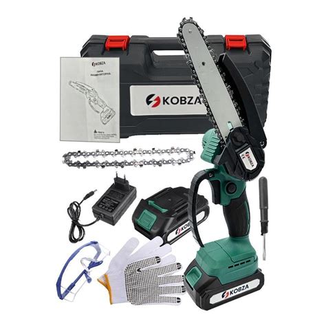 ᐉ Аккумуляторная электропила KOBZA Chain Saw 21В с двумя батареями ...