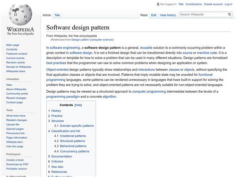 Wikipedia Design Pattern Handout For 9th 10th Grade Lesson Planet