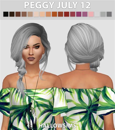 Sims 4 Hairs ~ Hallow Sims Peggy July 12