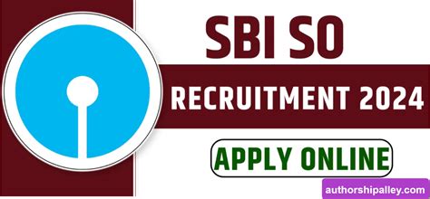 Sbi So Recruitment 2024 Notification For 1040 Specialist Officer Posts