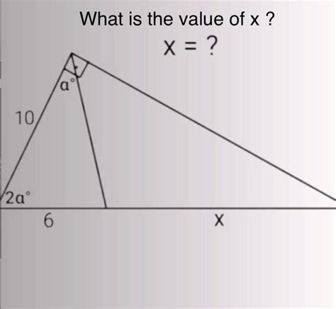 Solved What Is The Value Of X Chegg Com