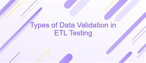 Types Of Data Validation In Etl Testing Apix Drive
