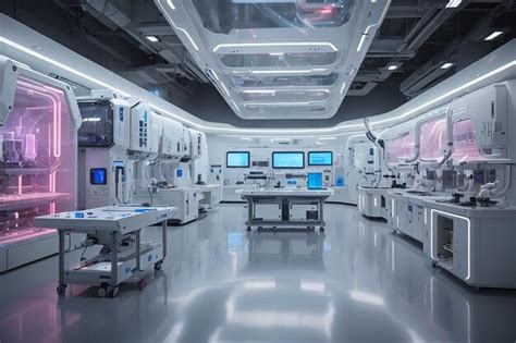 Premium Ai Image Ai Driven Drug Delivery Futuristic Science Lab