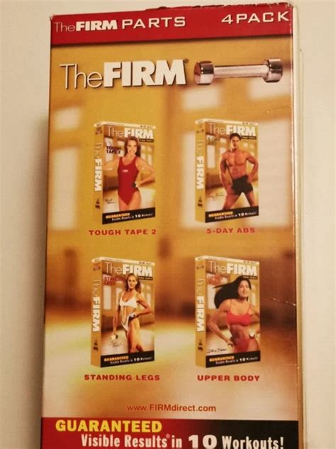 The Firm Vhs Tape 4 Pack Abs Legs Upper Body Exercise Workouts 3888