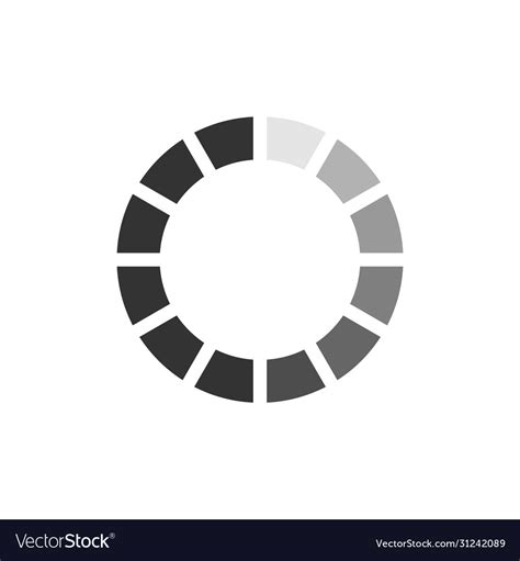 Loading Progress Or Load Circle Icon Royalty Free Vector